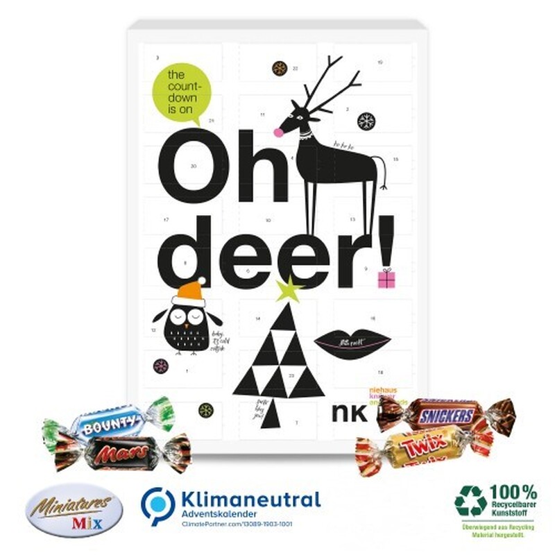 Personalised Extra Large Mars miniatures Advent Calendars | Advent ...